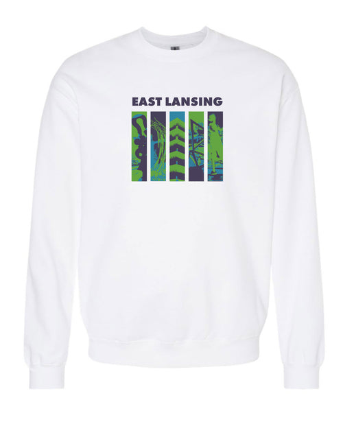 Art in East Lansing Crewneck Sweatshirt – Downtown East Lansing Shop